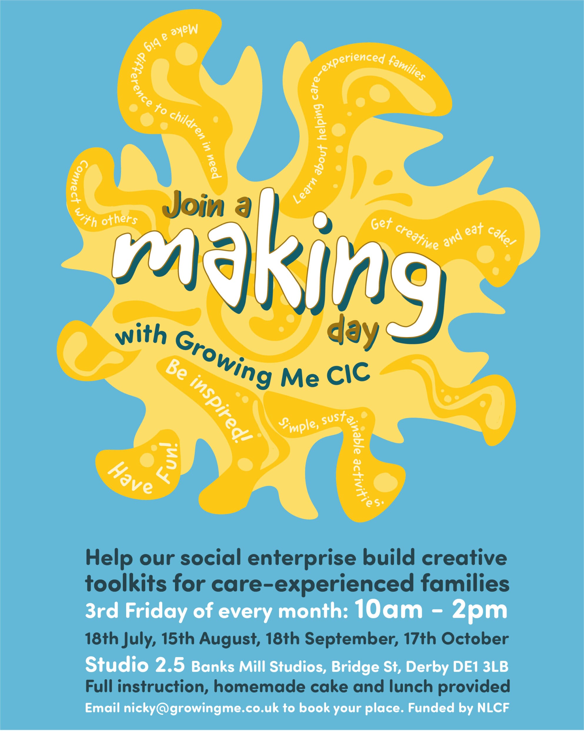 Join a Making Day - Growing Me CIC